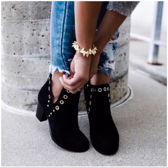 Shoes | Grommet Cut Out Side Bootie | Poshmark